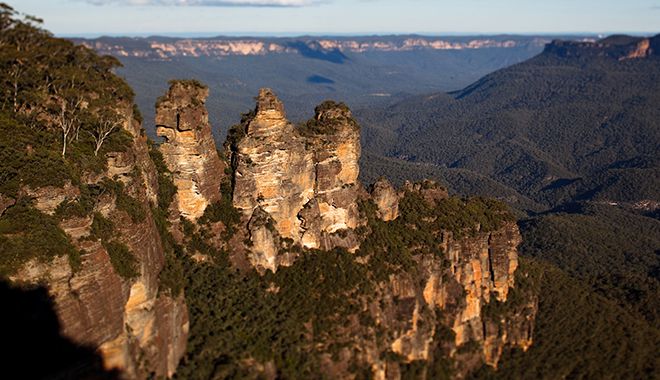 【悉尼】雪梨蓝山三姐妹岩神袐的日落一日游 英文司导 中文app讲解 Fit Travel Australia